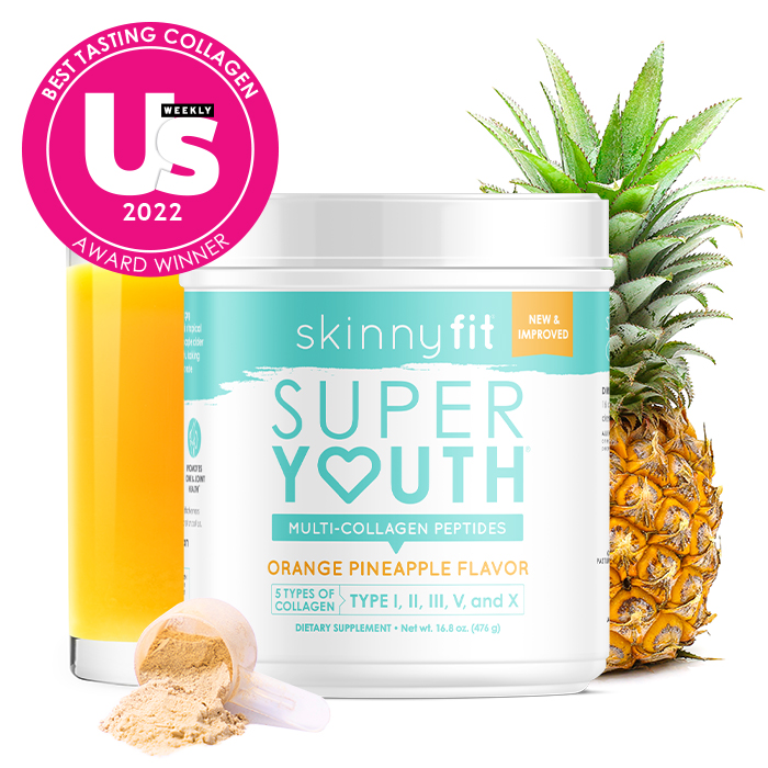 Super Youth Orange Pineapple Collagen Peptides | SkinnyFit